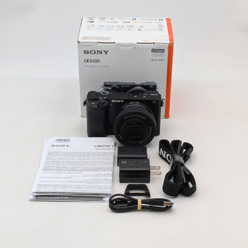 Sony Alpha 6100 Mirrorless Camera w/ 16-50mm Lens in Black (ILCE6100KBQ ...