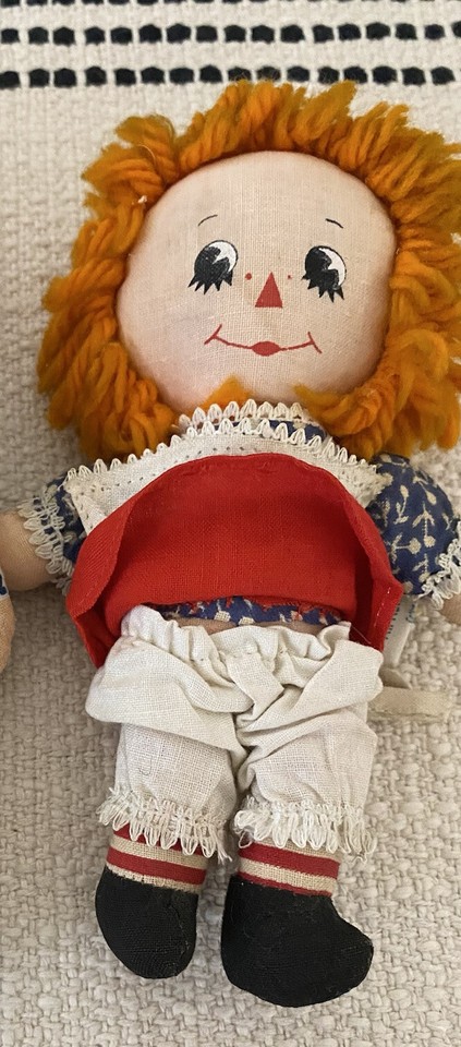 1950's Hallmark Raggedy Ann Doll 6” Yarn Hair Clothes | eBay