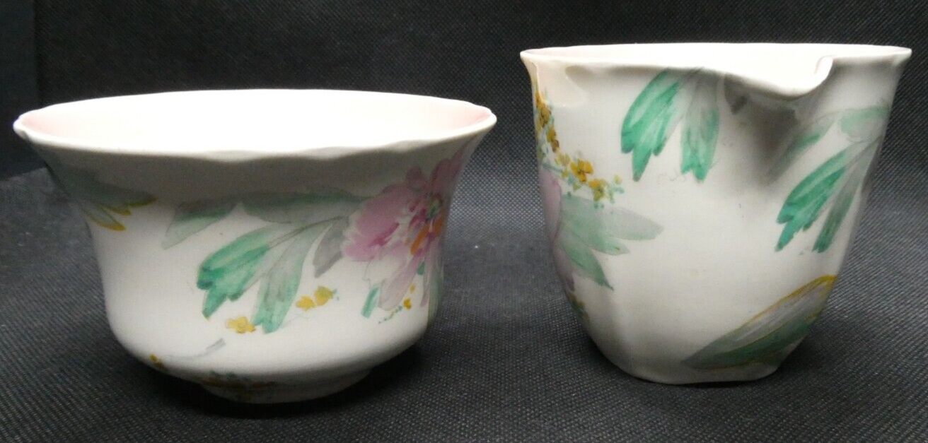 Vintage Royal Staffordshire Pottery A J Wilkinson Ltd Creamer & Open ...