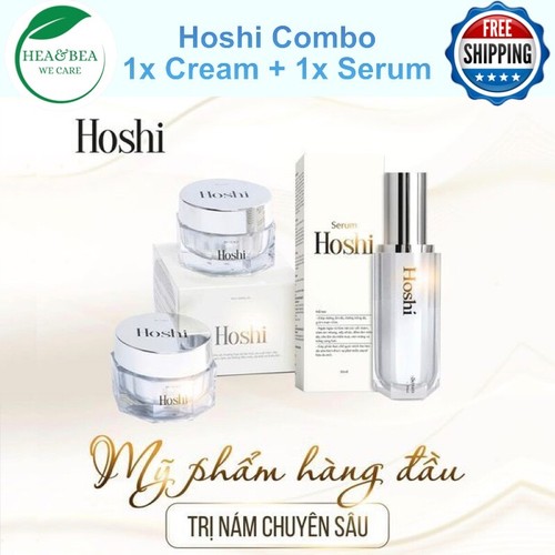 Combo Hoshi: 1 Cream + 1 Serum-remove melasma, anti-aging tri nam chong ...