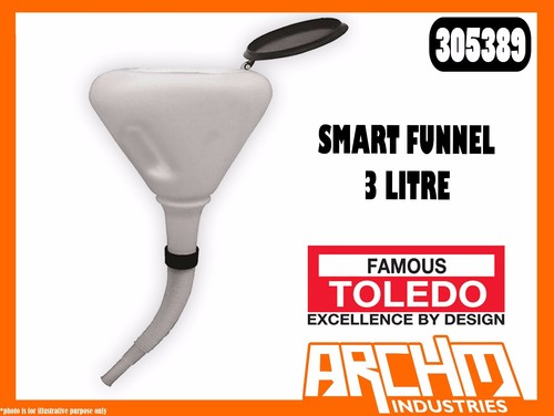 TOLEDO 305089 - SMART FUNNEL - 3 LITRE - HEAVY DUTY ANTI SPLASH SPILL ...