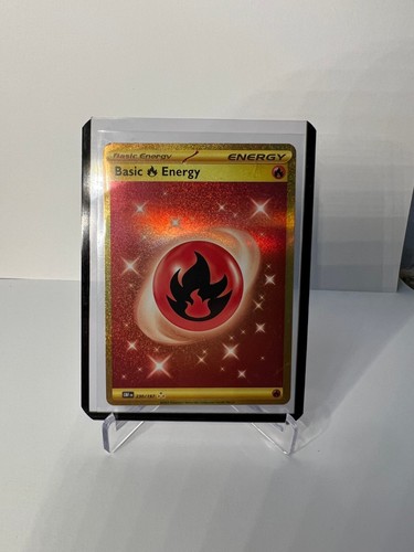 2023 Pokémon TCG SV Obsidian Flames Basic Fire Energy 230/197 Gold ...