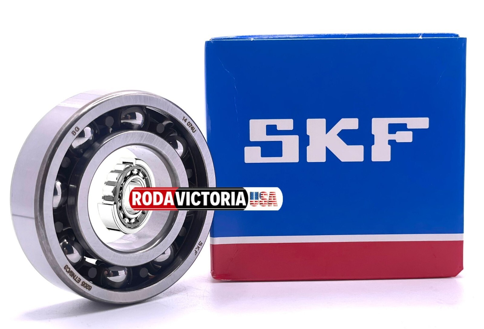 SKF 6205 ETN9 C3 Open Deep Groove Ball Bearing with Glass Fibre Cage ...