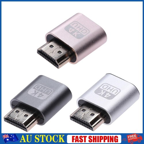 4K HDMI Virtual Display Adapter HDMI DDC EDID Dummy Plug Headless Ghost ...