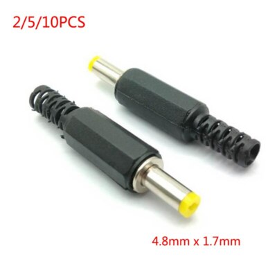 1.7mm x 4.8mm DC Power Male Plug Socket Jack Connector Adapters For ...