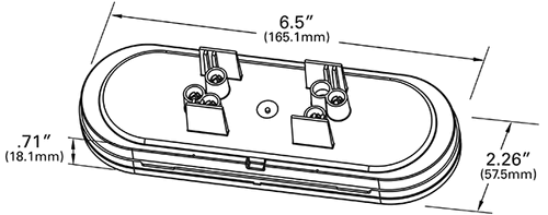 Grote 54682 6" Oval LED Stop Tail Turn Lights with Integrated Backup | eBay