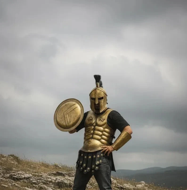 300 King Leonidas Battle Armor Suit 300 Movie Greek Armor Spartan ...