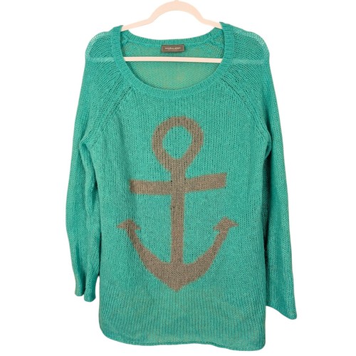 Wooden Ships Paola Buendia Anchor Tunic Sweater Mohair Wool Womens S/M ...