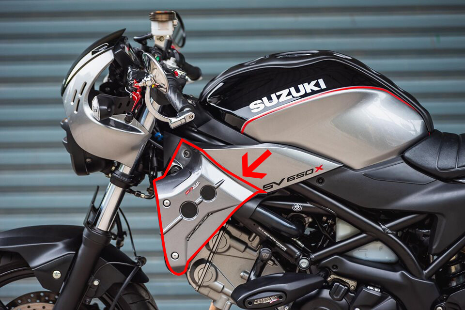 FOR SUZUKI SV650X SV650A SV650 SIDE COVER RADIATOR GUARD FAIRINGS YEAR ...