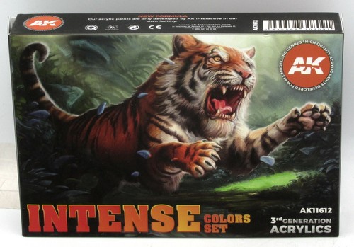 AK Interactive AK11612 Intense Colors Set (3rd Generation) Acrylic ...