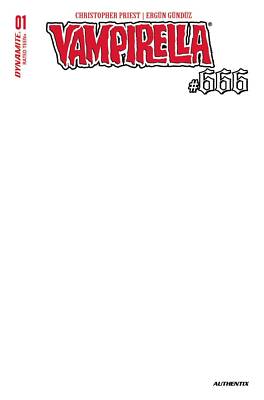 VAMPIRELLA #666 CVR G BLANK AUTHENTIX DYNAMITE | eBay