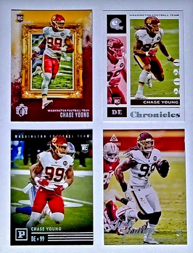 (4) CHASE YOUNG RC 2020 Chronicles Lot Commanders Rookie Card | eBay