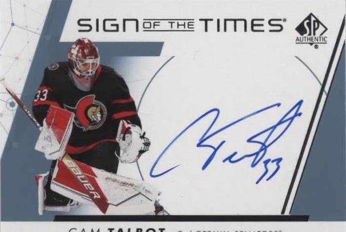 2022-23 SP Authentic - Sign of the Times Cam Talbot #SOTT-CT (AU) for ...