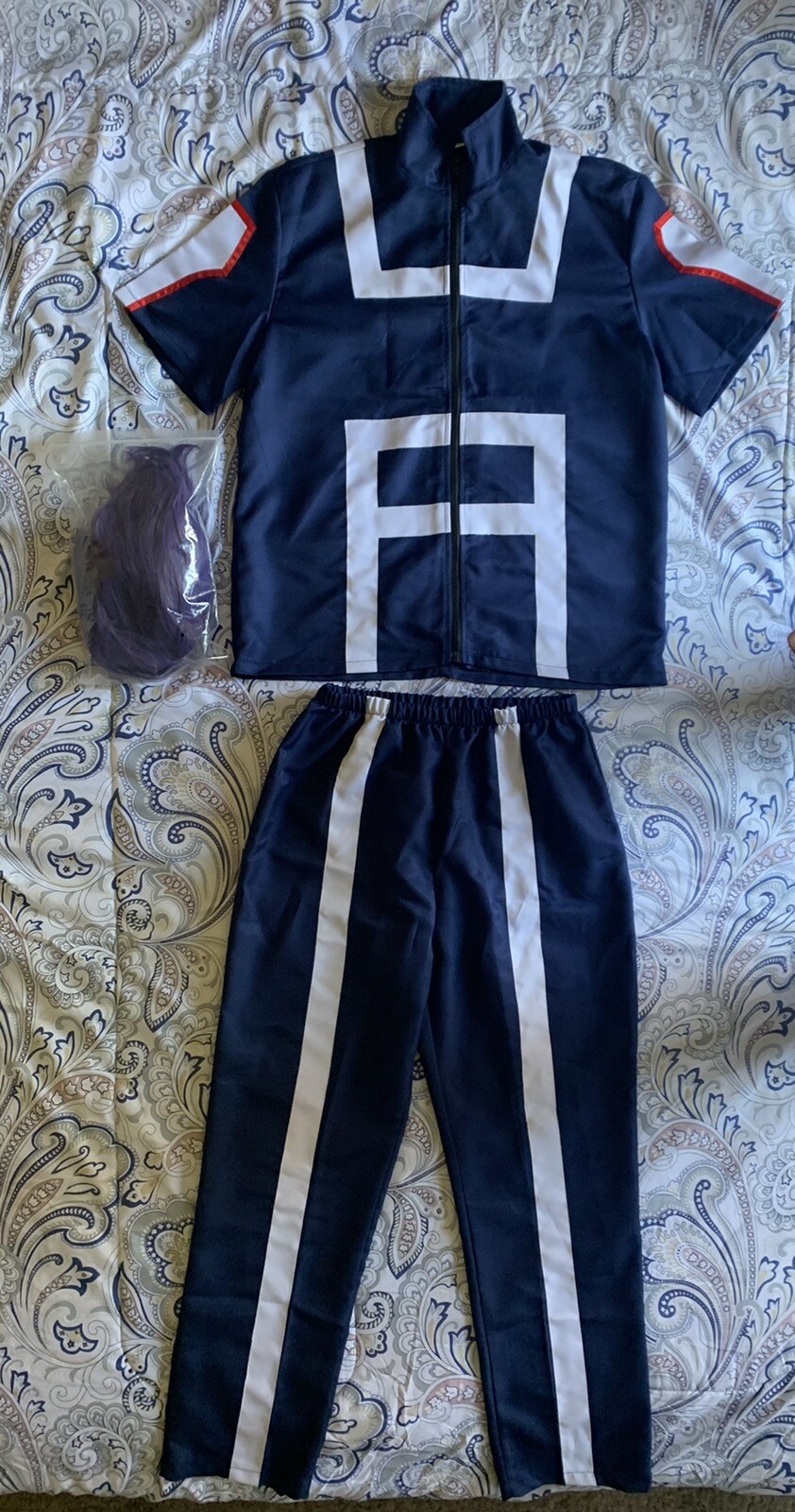 My Hero Academia Hitoshi Shinso Training Uniform Cosplay with Wig ...