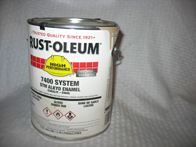 RUST-OLEUM 865402 7400 Alkyd Enamel Paint,Dunes Tan,High Gloss,1 gal ...
