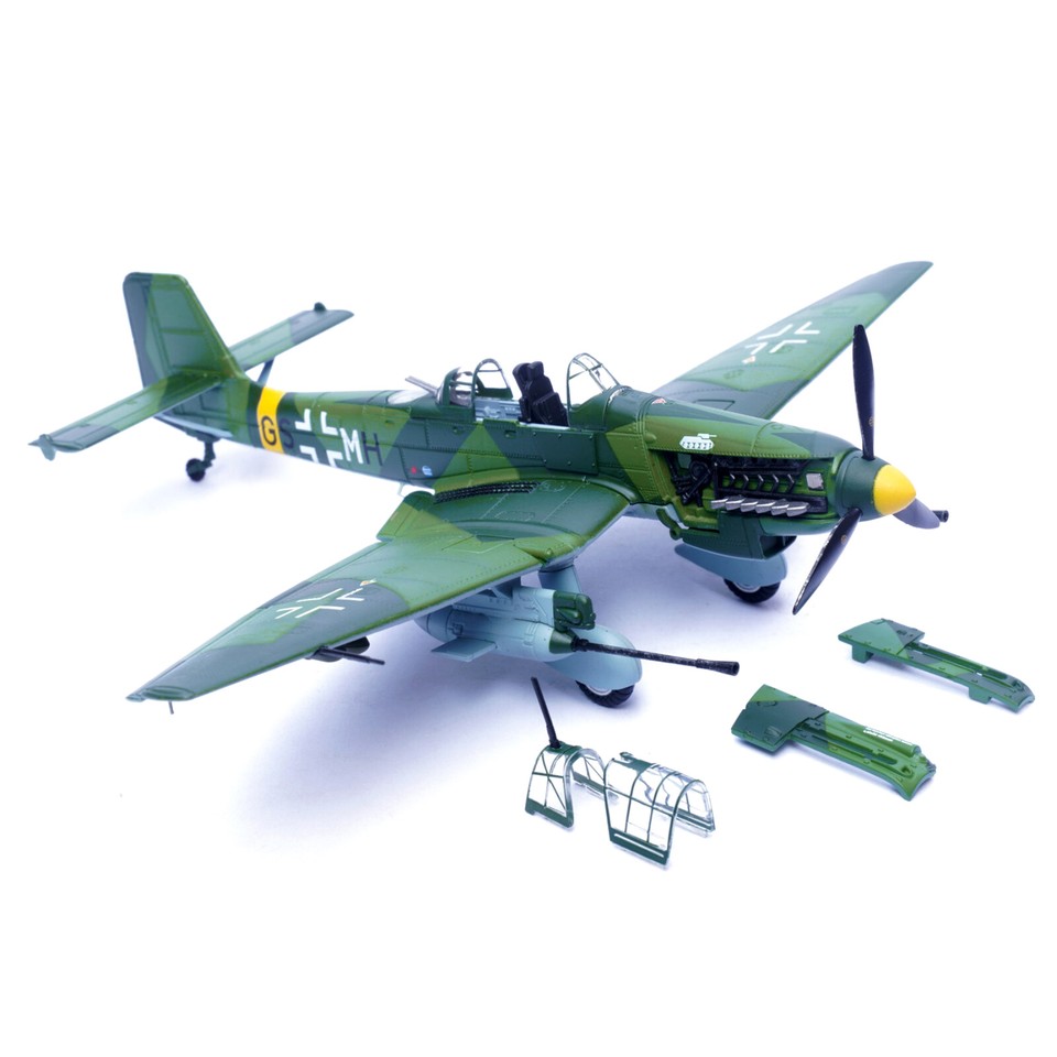 6.4" 1/72 WWII German Stuka Junkers Ju-87G1 Dive Bomber Model High ...