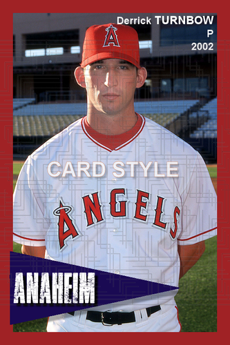 Derrick Turnbow - 2002 Anaheim Angels ST - choose a size - full color ...