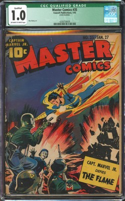 Master Comics #35 CGC 1.0 Qualified | Fawcett 1943 | Mac Raboy WWII ...