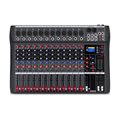12 Channel USB Mixing Console Live Studio Audio DJ Sound Mixer Board | eBay