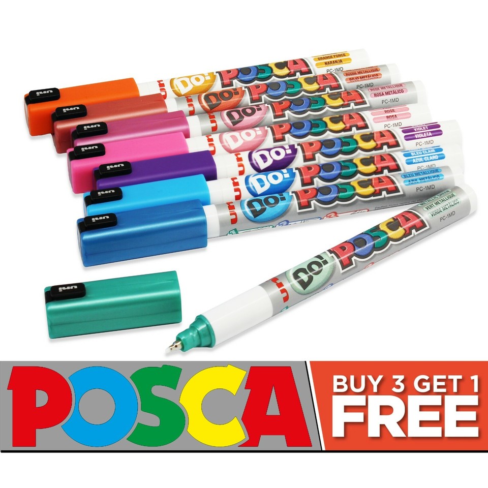 Posca Paint Marker Art Pens Waterproof Permanent Pen Car Tyre Metal Any ...