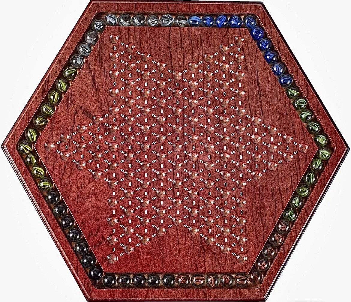 CHINESE CHECKERS BOARD GAME SET BRAND NEW SEALED IN BOX Made by ANEROUS ...