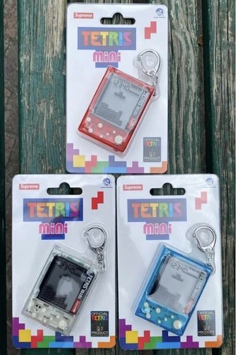 Full Complete 3 Color Set 24Ss Supreme Tetris Mini Keychain Tamagotchi ...