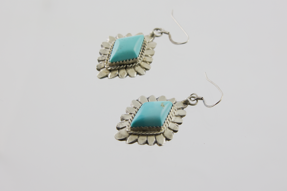 Vintage Native American Navajo Victor Chee Turquoise & Sterling Silver ...