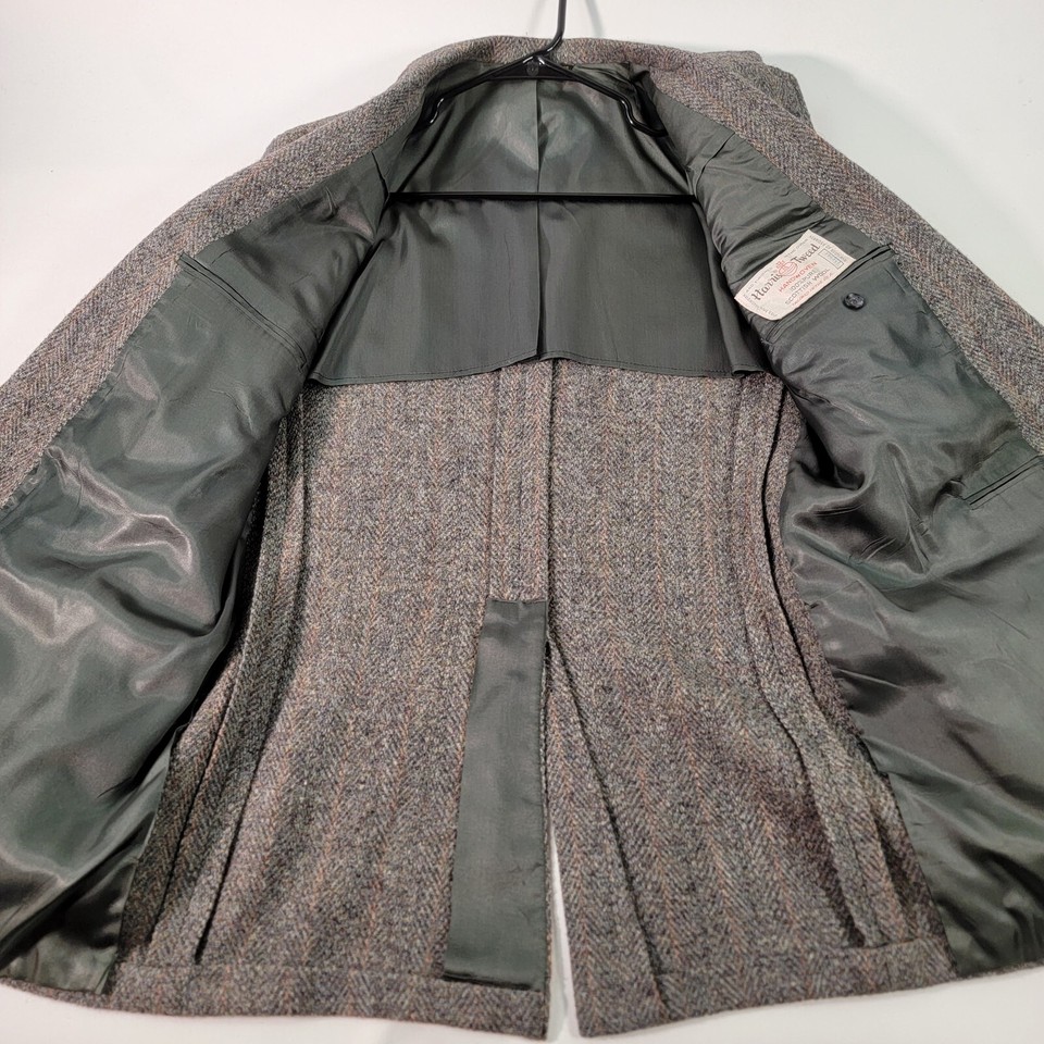 Harris Tweed Handwoven 100% Pure Scottish Wool Tweed Suit Jacket Size ...