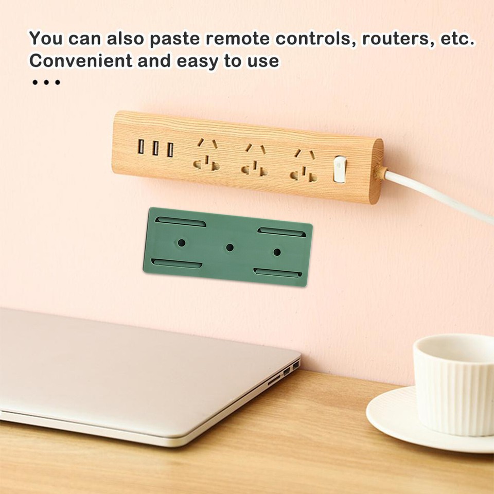 4pcs Power Outlet Fixer Rack Wall-mounted Sockets Storage Holder Tools ...