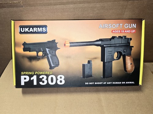 UKARMS P1308 Spring Powered Airsoft Handguns W/850 Count BBs | eBay