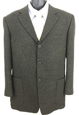 Rogatis Lanificio Fratelli Bacci Woven Wool Mens Sport Coat Blazer Sz ...