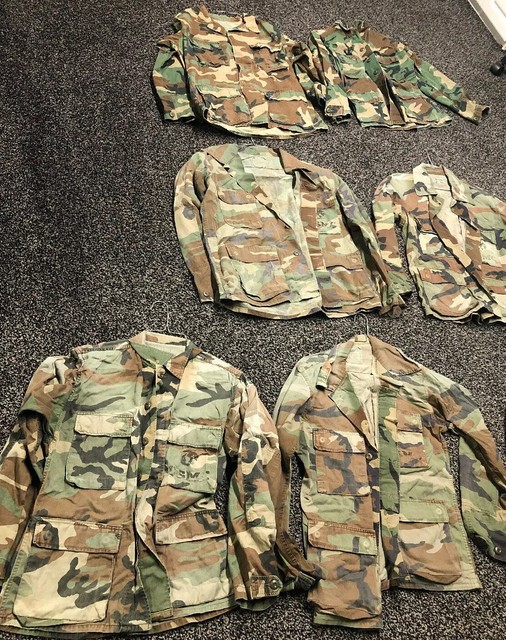 Vtg Lot Military Jacket Camo Marines 1980's 80's USMC Uniform Mar pat ...