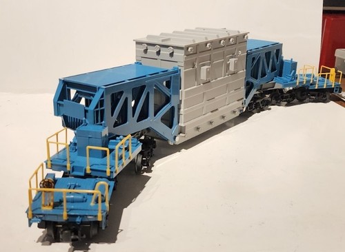 MTH PREMIER O Scale CATERPILLAR SCHNABEL FLAT CAR 20 | eBay