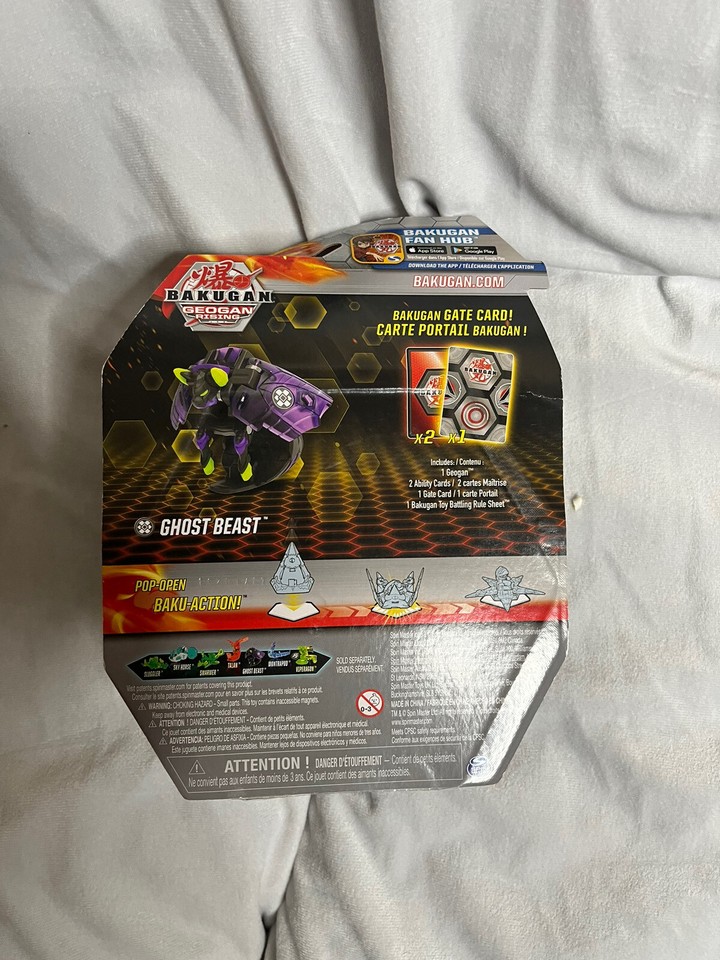 Bakugan Geogan Rising Darkus Ghost Beast Action Figure Viloch Combiner ...
