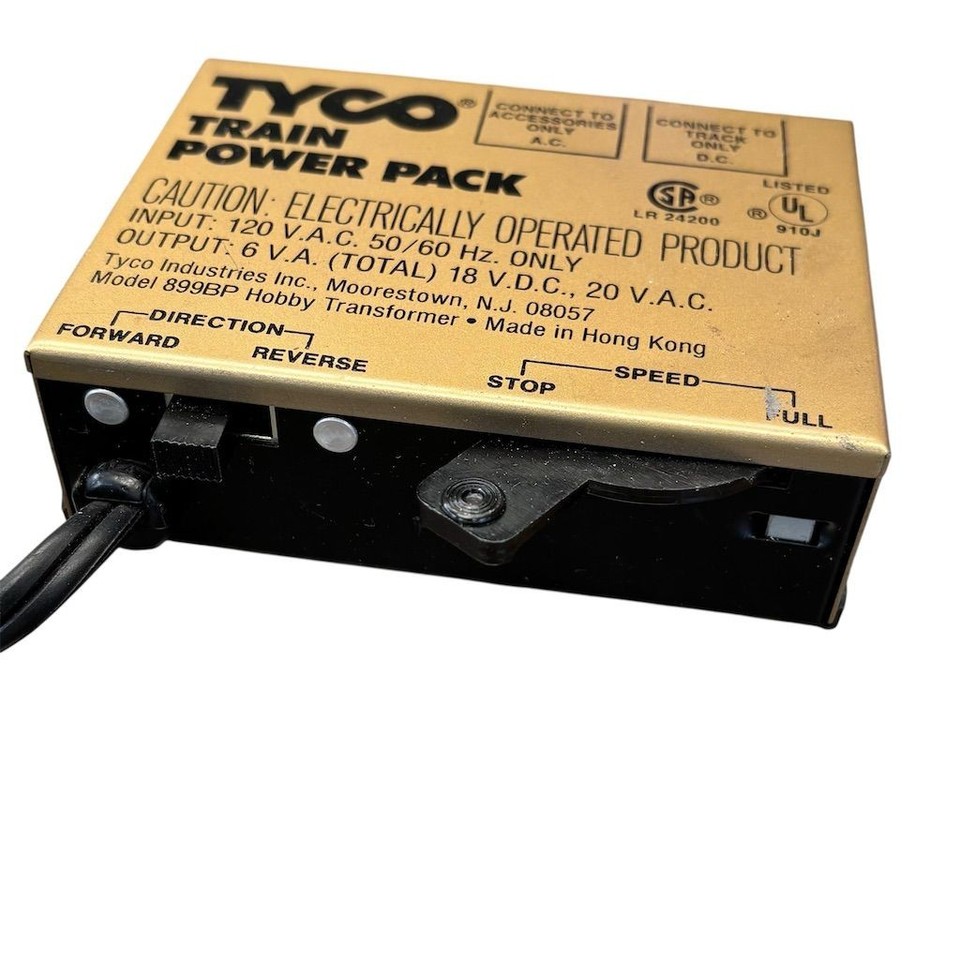 TYCO HO Scale Train Power Pack Transformer Vintage Black 120V AC | eBay