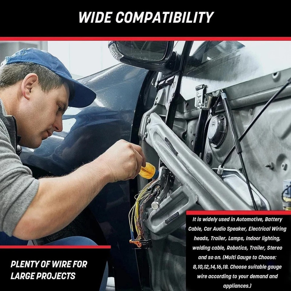 GS Power 14 Gauge 6 Color Combo Automotive Low Voltage Primary Wire 50 ...