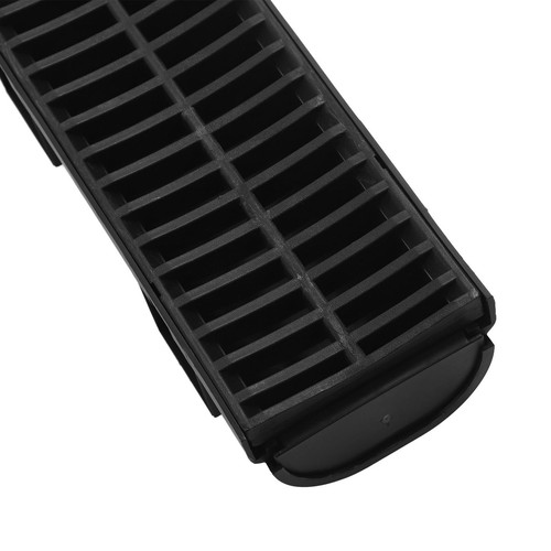 6 Piece Interlocking Trench Drain System with Grates for Garden Farm ...