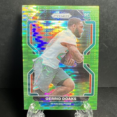 2021 Panini Prizm Gerrid Doaks Neon Green Pulsar Prizm RC #426 Miami ...