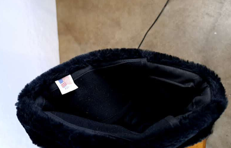 East Germany Guardsmark Military Police Fur Winter XL Hat with Earflaps ...