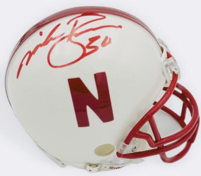 MIKE ROZIER SIGNED NEBRASKA CORNHUSKERS MINI HELMET BIG RED HEISMAN ...