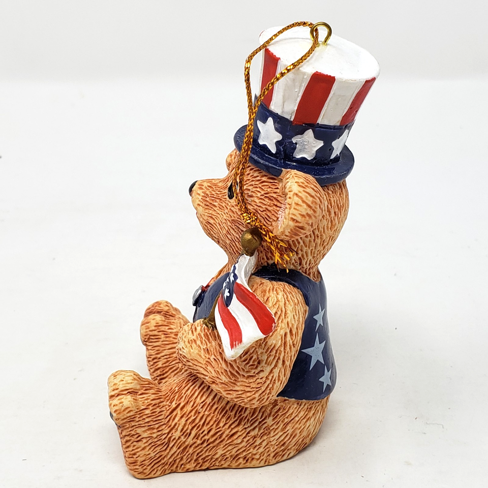 Vintage Claire's Bear Ornament Stars And Stripes Uncle Sam 1997 | eBay