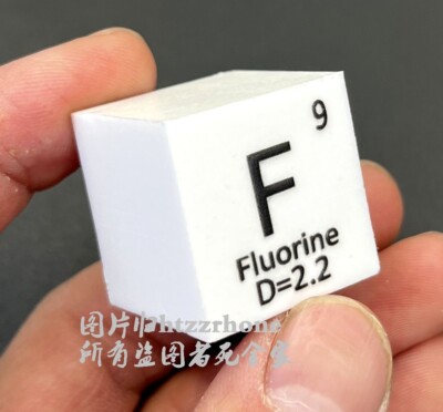 1 Pcs 1" Fluorine Cube Element Periodic Table Collection Teflon PTFE | eBay
