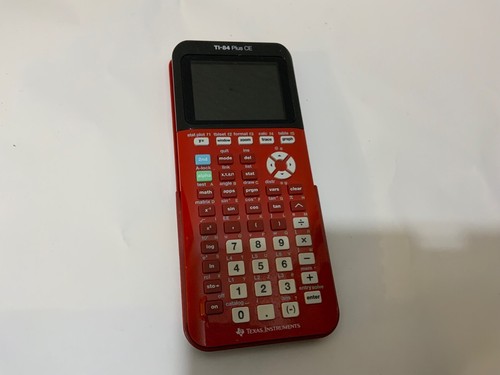 Texas Instruments TI-84 Plus CE Graphing Calculator - Red | eBay