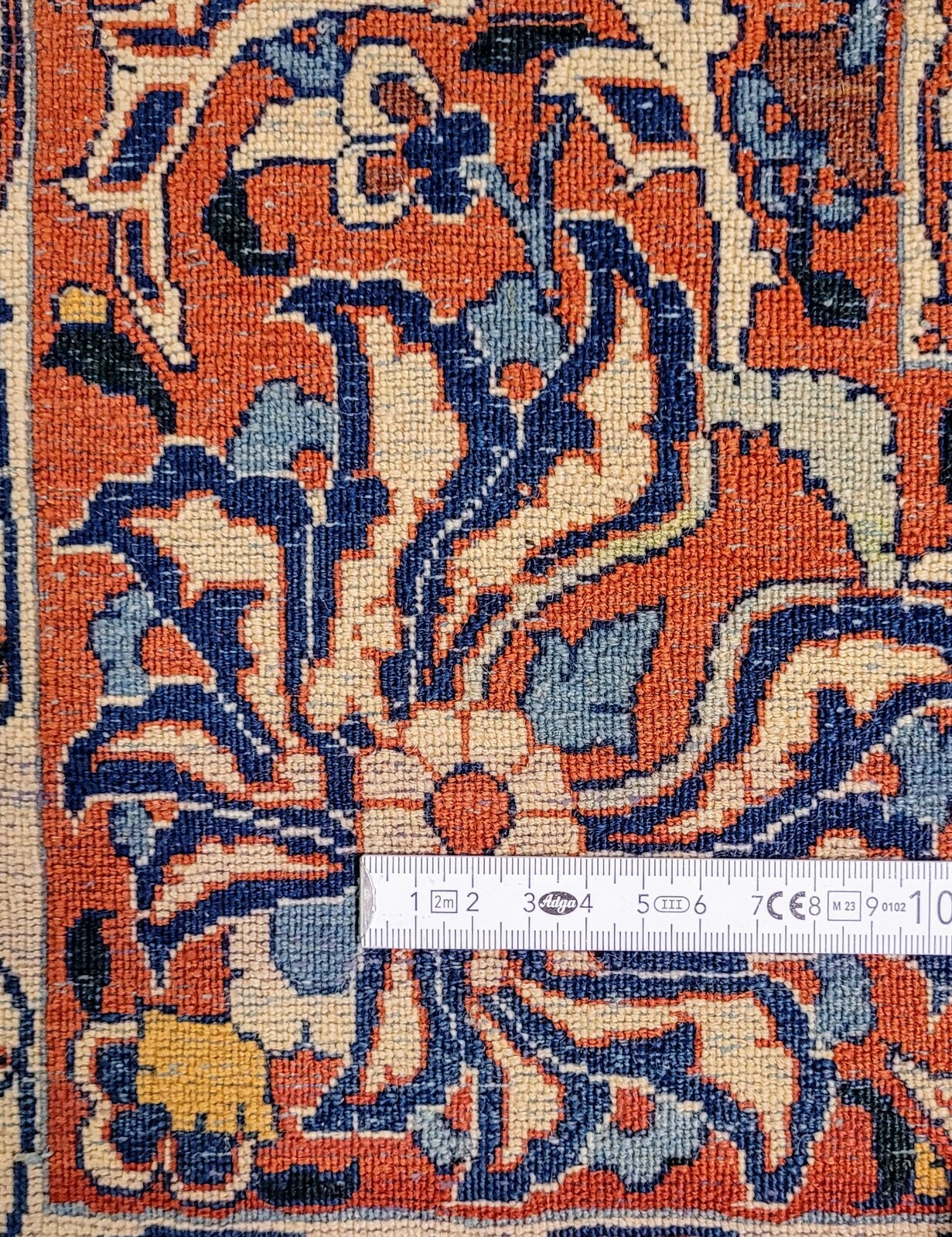 Fine Isfahaan Emami area Antique Rug Antique 7x5' Carpet Oriental ...