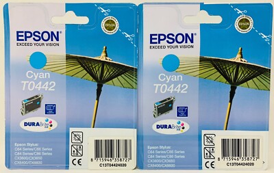 Epson T0442 Original Cyan Cartridge Stylus C64/C66/C84/C86/CX3600 ...