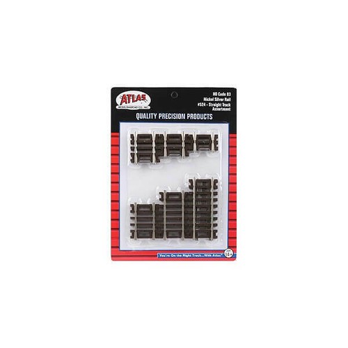 Atlas HO Scale Code 83 Straight Track Assortment (12) 524 | eBay