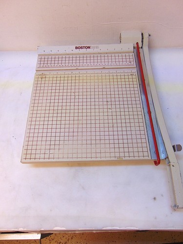 Boston 2615 Paper Cutter Trimmers 15" Guillotine Style Works Good S6139 ...