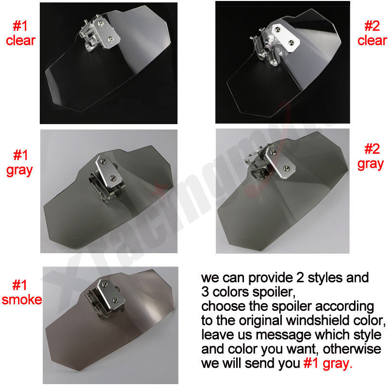 Clip On High Windshield Windscreen Spoiler Fit For BMW R1150GS ABS ...