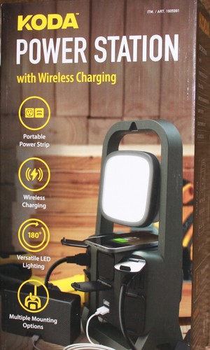 KODA PowerStation, Work Light, Power Strip with Wireless Charging New ...