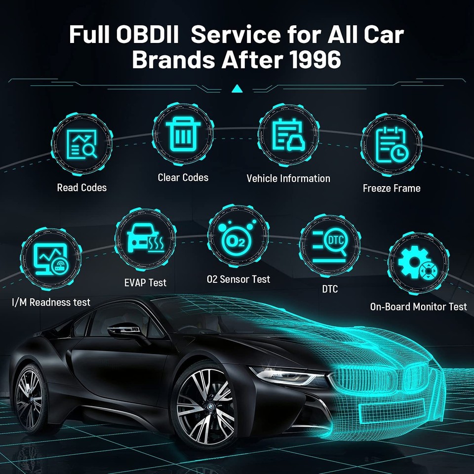 ANCEL V6 OBD2 All System Scanner Code Reader Diagnostic Tool DPF Regen ...
